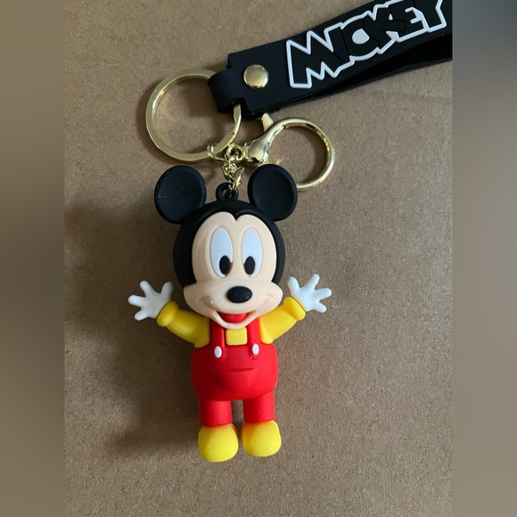 Disney | Accessories | Disney Animated Cartoon Pvc Mickey Mouse Keyring ...